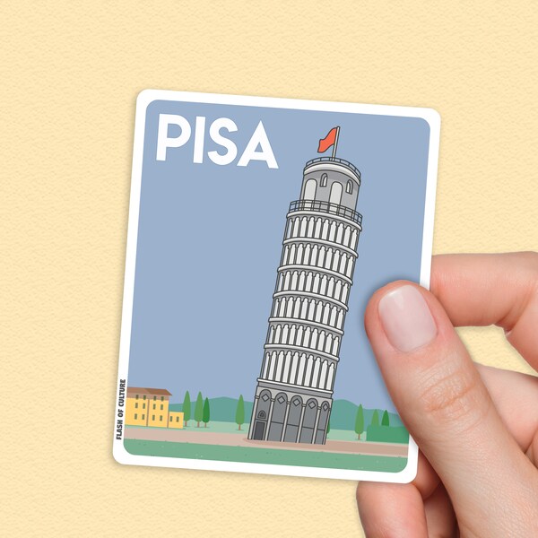 Pisa Tower Stickers - Etsy
