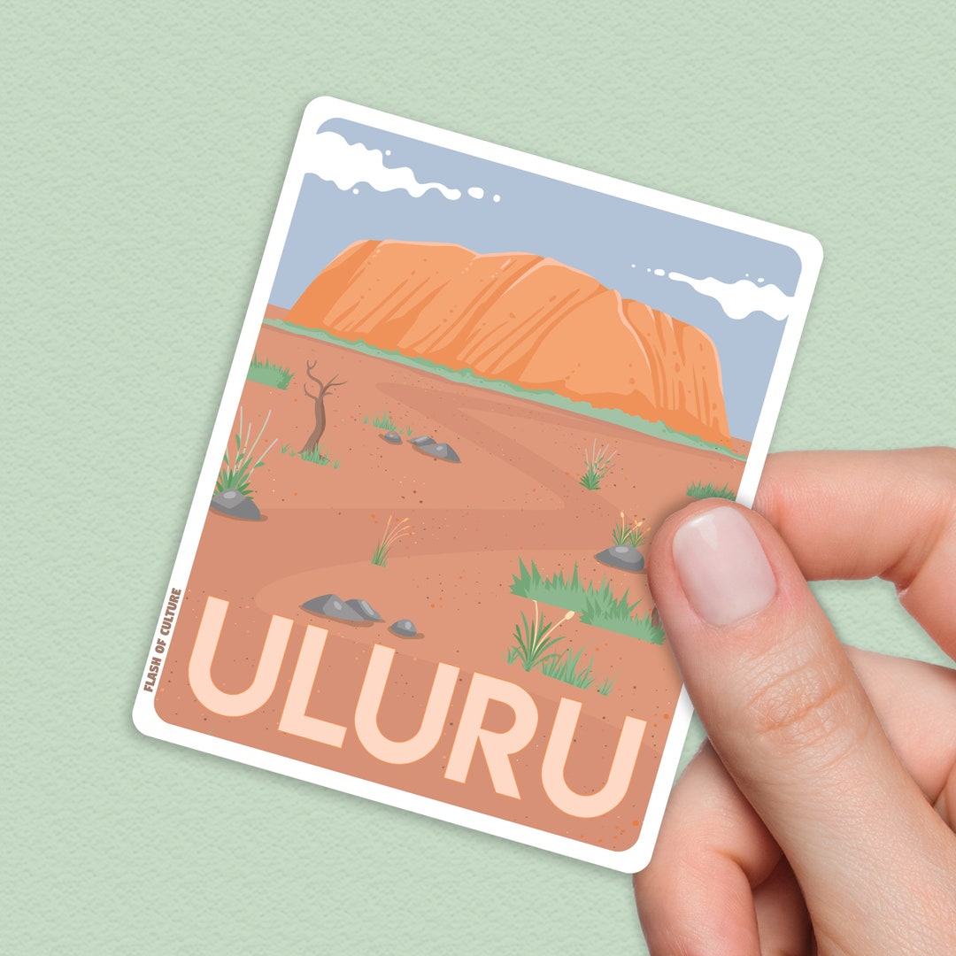 Uluru Sticker, Ayres Rock, Australian Travel Art, Gifts From Australia ...