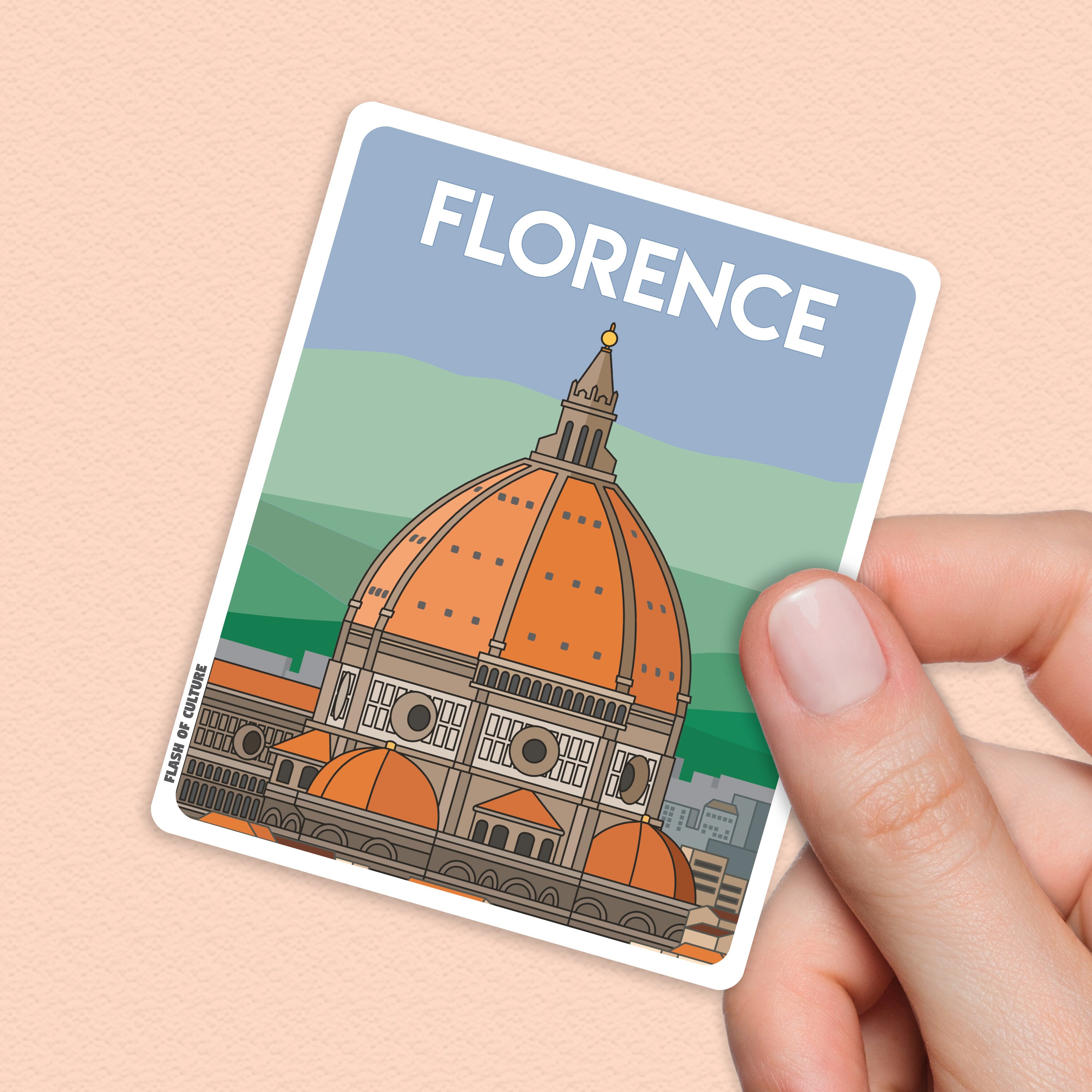 Florence Italy Sticker Florence stickers Florence Italy | Etsy