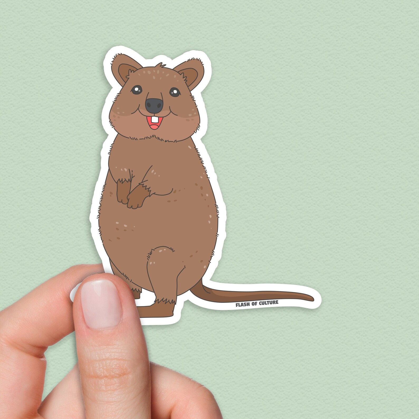 Waterproof Stickers Quokka Sticker Australian Sticker | Etsy
