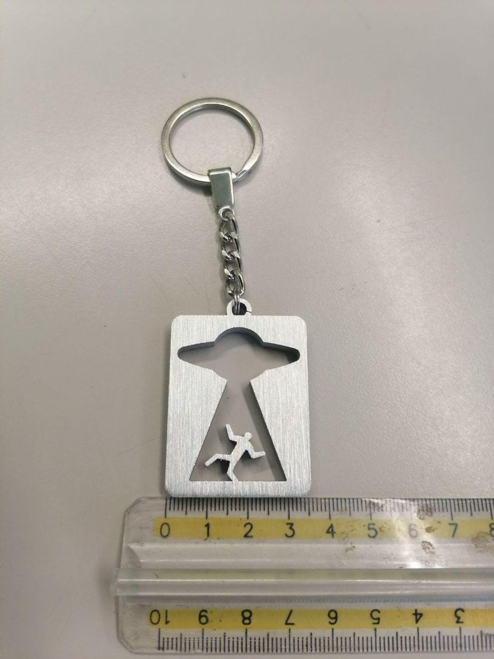 Ufo Aliens Alien Abduction Spaceship Aluminum Keychain | Etsy