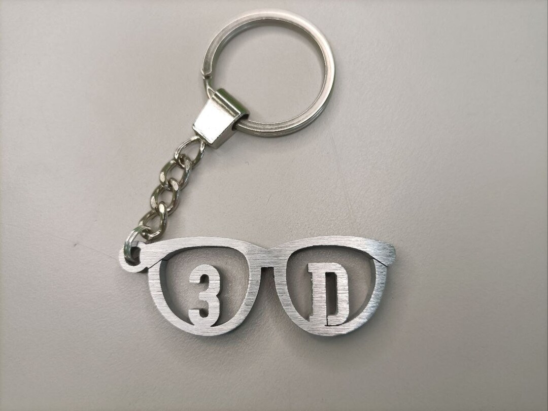 3D Glasses, Glasses Frame, Customize Letters, Optical Keychain in ...