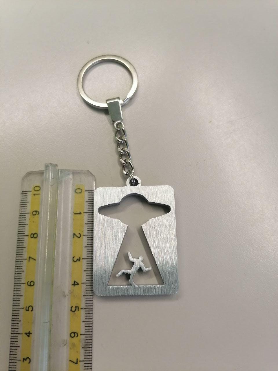 Ufo, Aliens, Alien Abduction, Spaceship, Aluminum Keychain - Etsy
