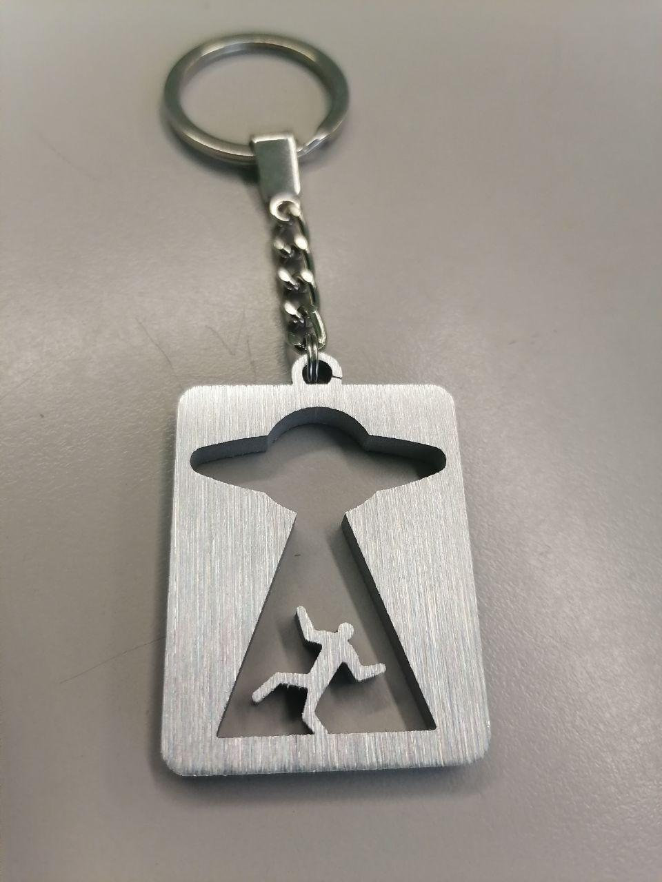 Ufo Aliens Alien Abduction Spaceship Aluminum Keychain - Etsy