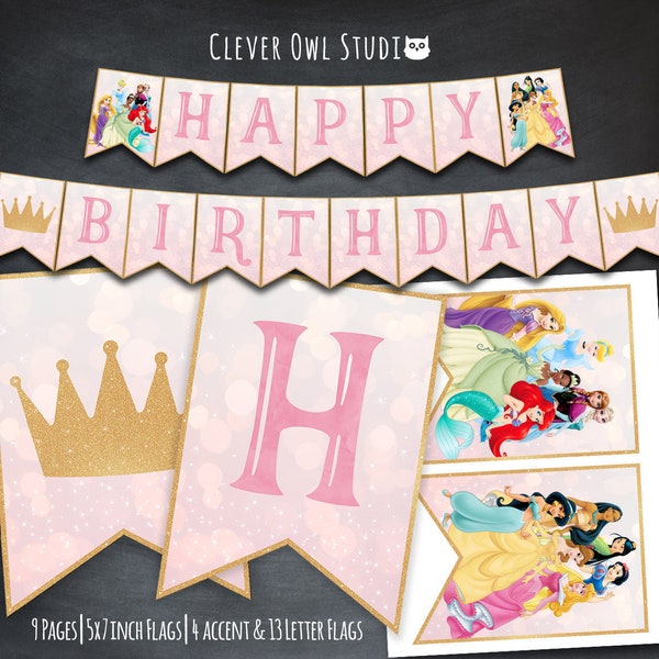 Princess Banners - Etsy