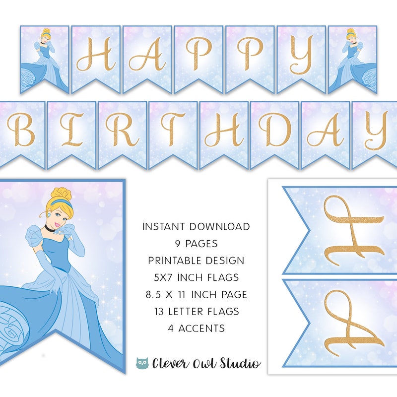 Cinderella Printable - Etsy