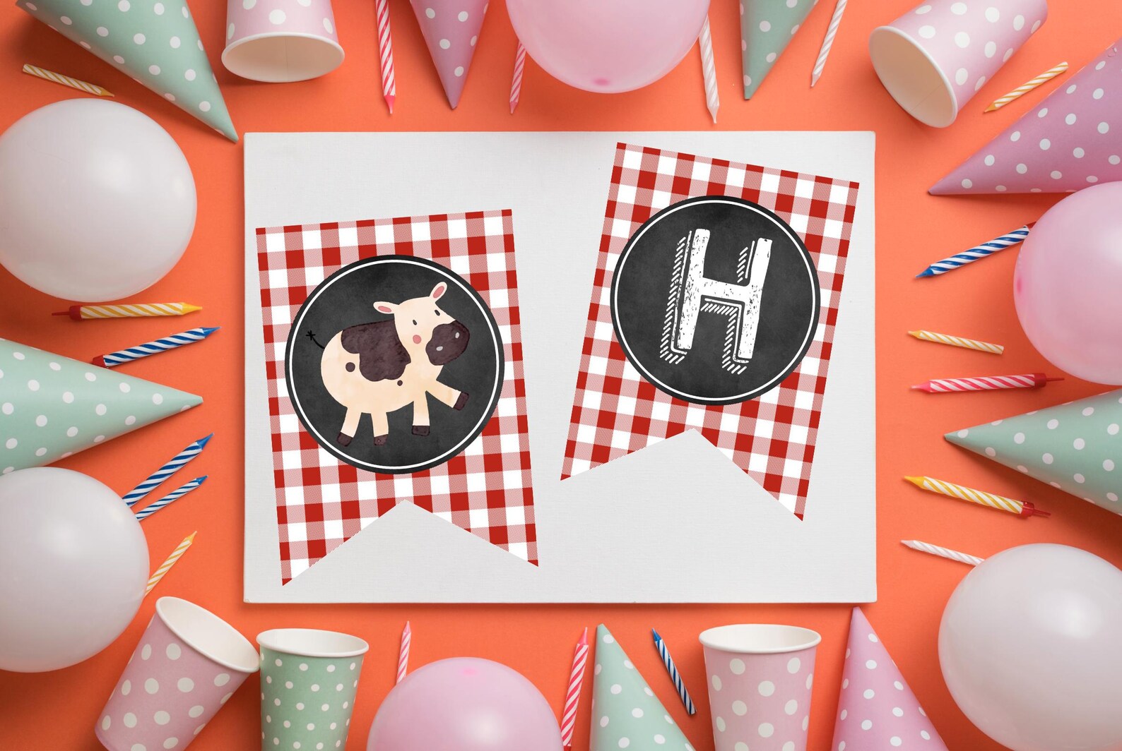 Farm Birthday Banner, Farm Theme Banner, Farmhouse Party, Farm Animals ...