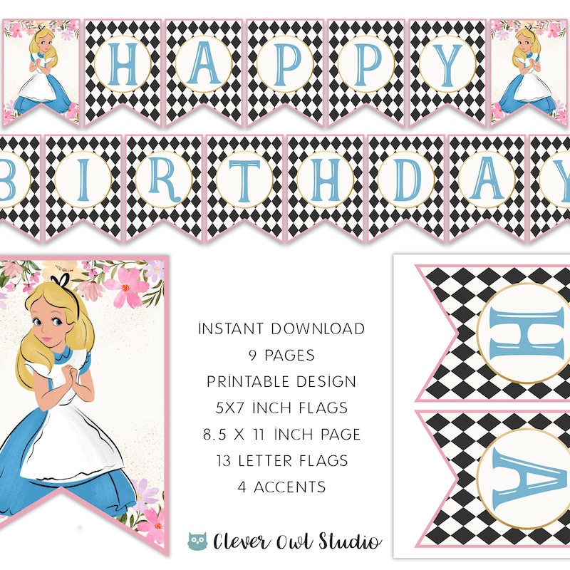 Wonderland Banner - Etsy