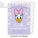 Daisy Duck Invitation, Daisy Duck Birthday Invitation, Daisy Duck ...