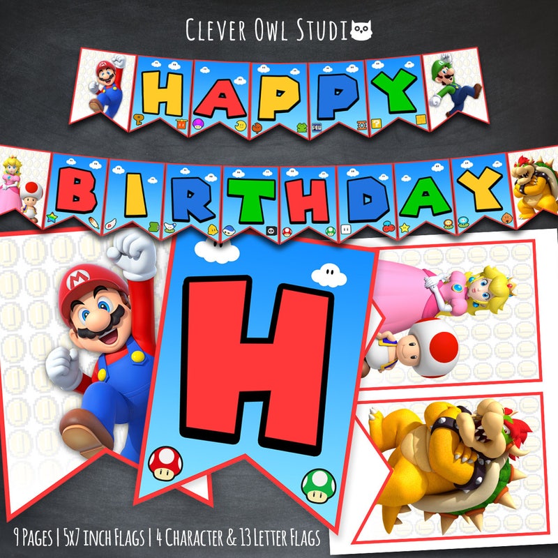 Mario Party Banner - Etsy