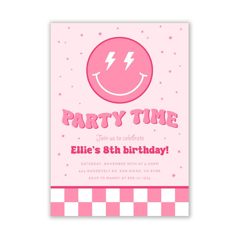 Preppy Invitation - Etsy