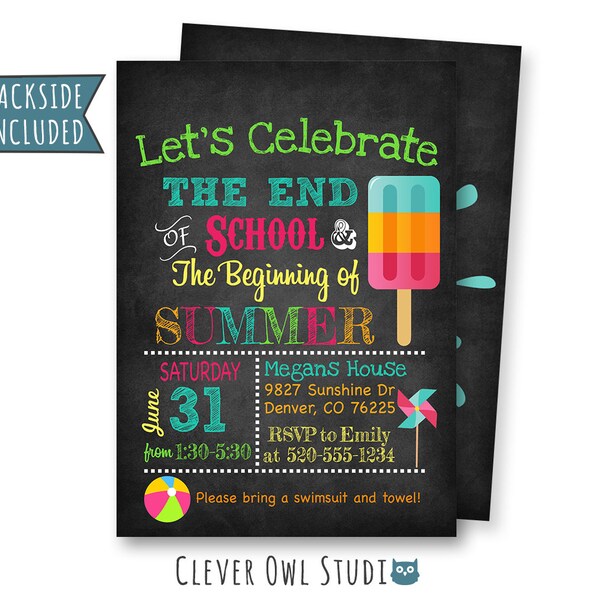Summer Invitations - Etsy