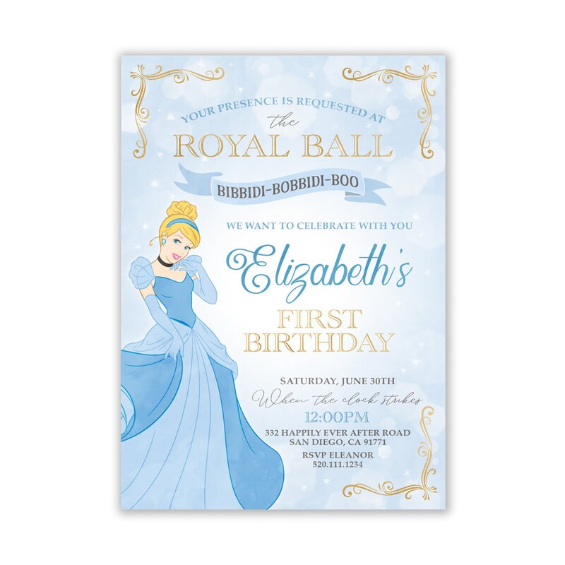 Cinderella Invitation - Etsy