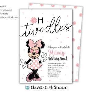 Minnie Mouse Invitation, Minnie Mouse Peace Sign, Minnie Mouse 2nd ...