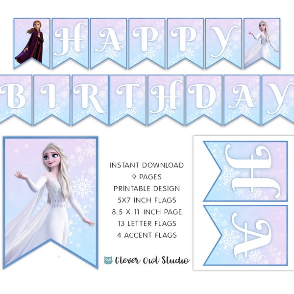 Frozen Banner - Etsy