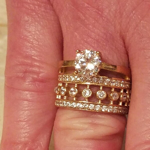 One Piece Wedding Ring - Etsy