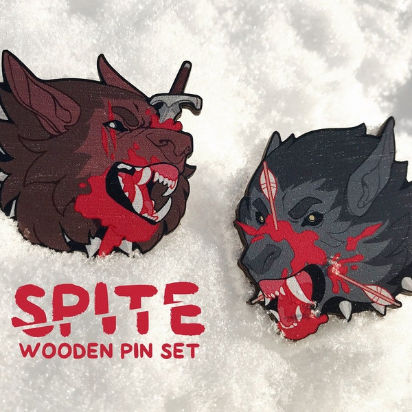 Werewolf Pin - Etsy
