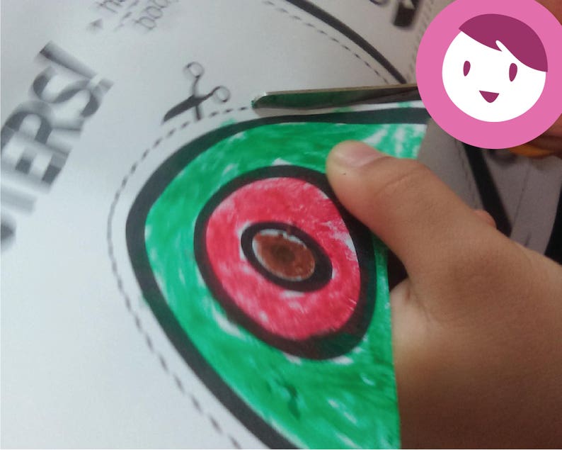 Monsters! - Cut and Paste Craft for Kindergarten Kids (download) - Etsy