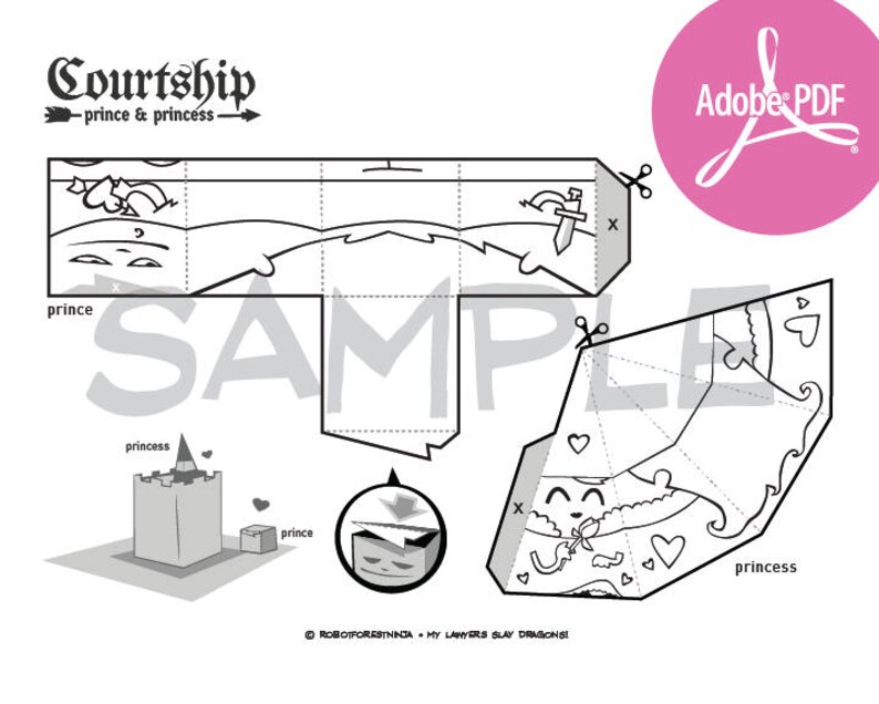 Courtship - Cut and Paste Craft for Kindergarten Kids (download) - Etsy