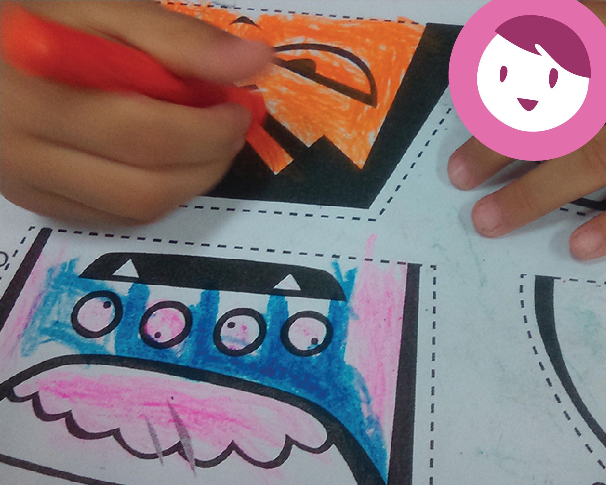 Monsters! - Cut and Paste Craft for Kindergarten Kids (download) - Etsy