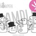 Snowman - Cut and Paste Craft for Kindergarten Kids (download) - Etsy