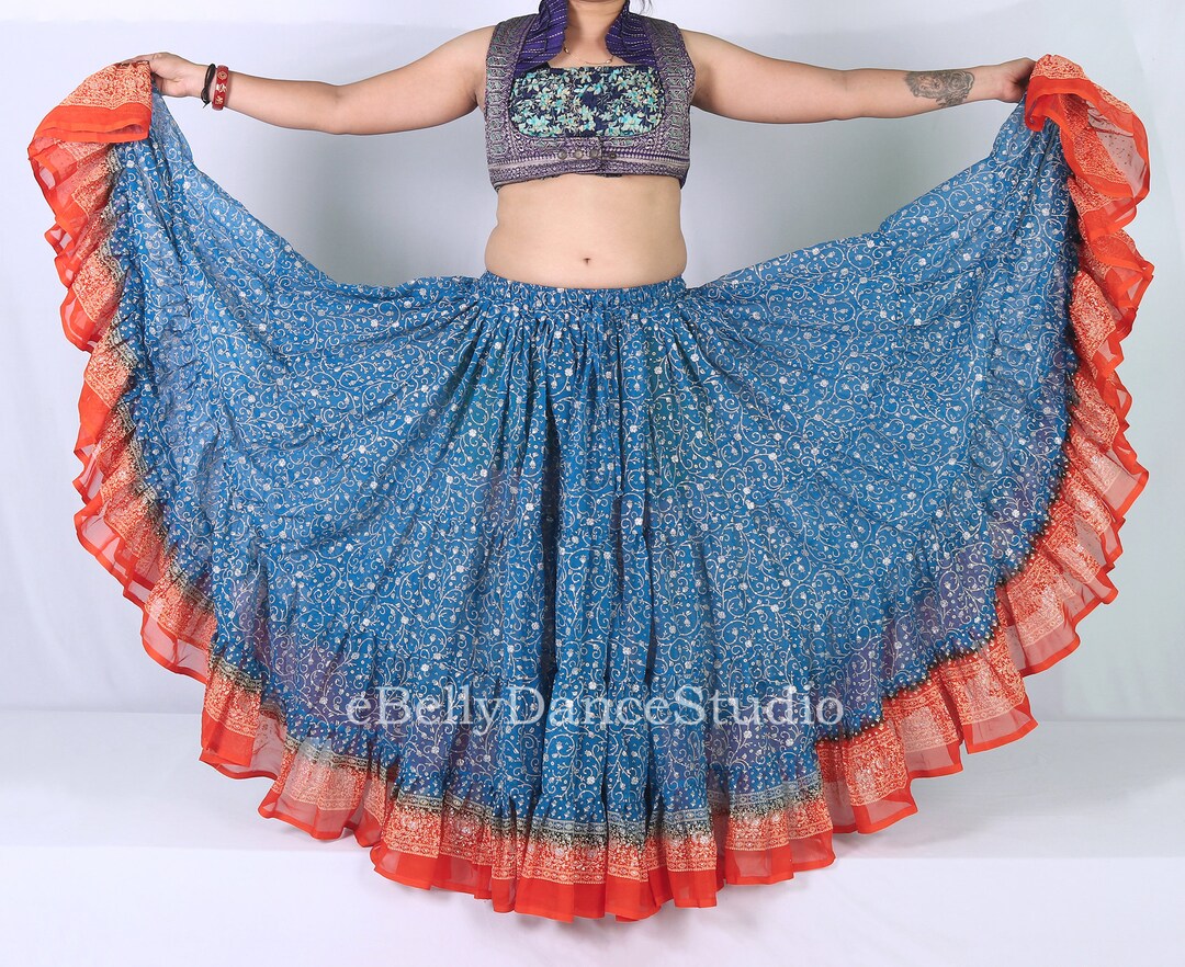 Maharani Skirt/25 Yard Skirt/gypsy Skirt/belly Dance Skirt/tribal Skirt ...