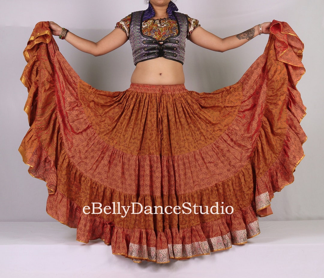 Women Skirt 25 Yard Skirt Belly Dance Skirt Tribal Skirt Gypsy Etsy 日本