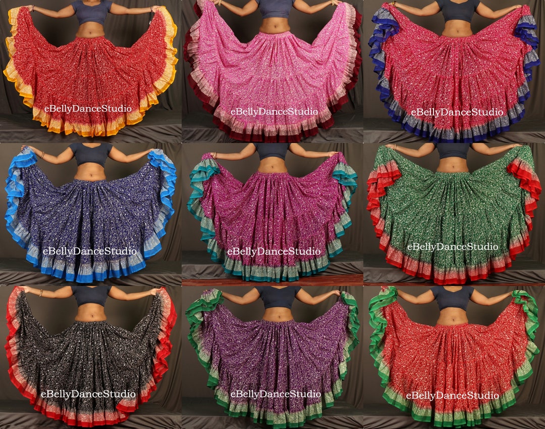 Jupe femme/jupe maharani/jupe 25 yards/jupe gitane ATS/jupe de danse du ...