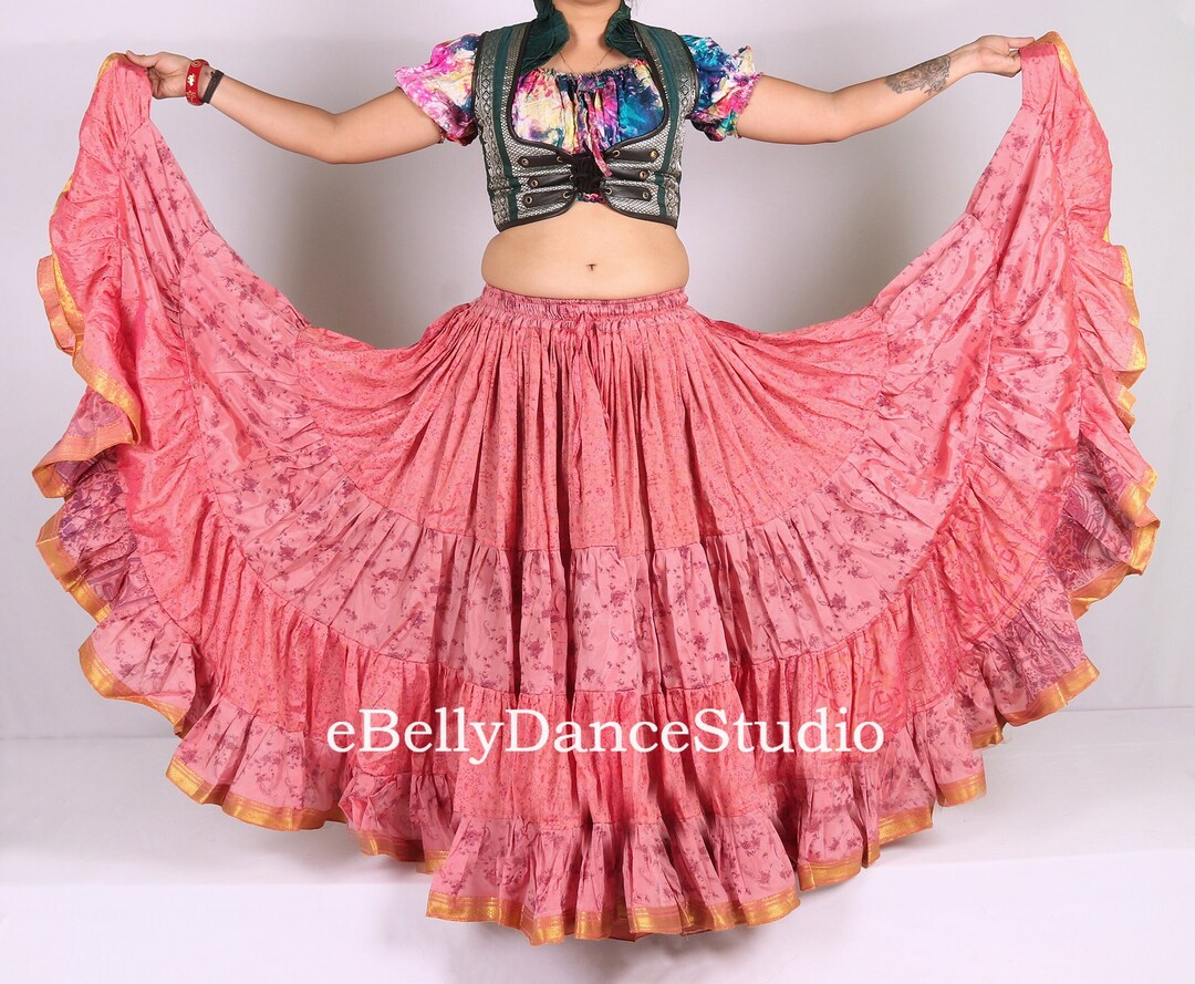 25 Yard Skirt Belly Dance Skirt Tribal Skirt Gypsy Etsy