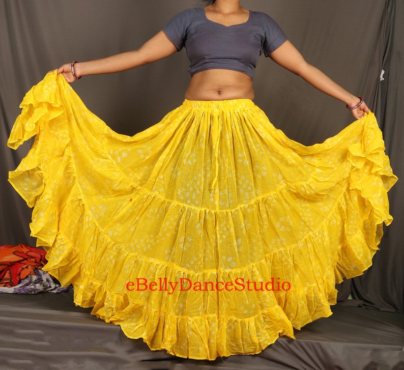 Jaipur 25 Yard Skirt Cotton Ats Gypsy Skirts Belly Dance 25 Etsy