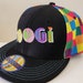 Vintage COOGI Rainbow Checkered Fitted Baseball Cap Hat Size 7 1/2, NEW ...