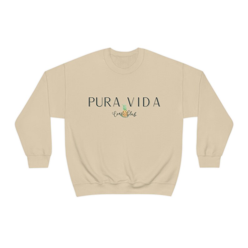 PURA VIDA Sweatshirt -pure Life, Costa Rica, Tropical, Oversized, Costa ...