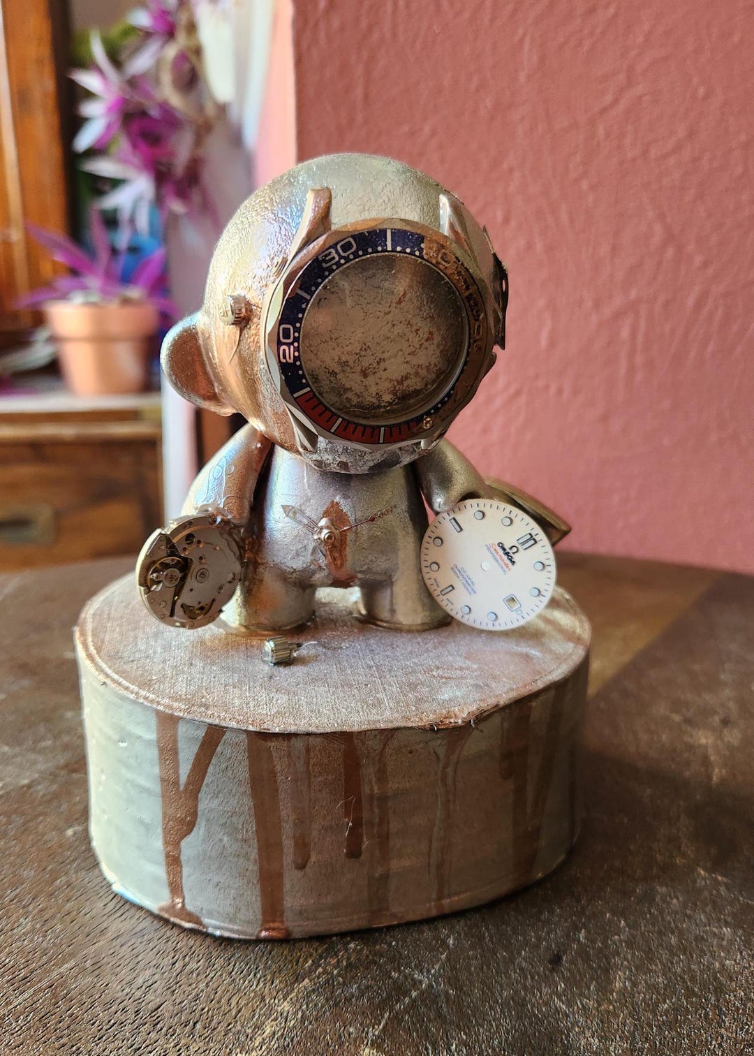 Omega Seamaster Figurine - Custom Spraypaint Kidrobot Dunny, Gold ...