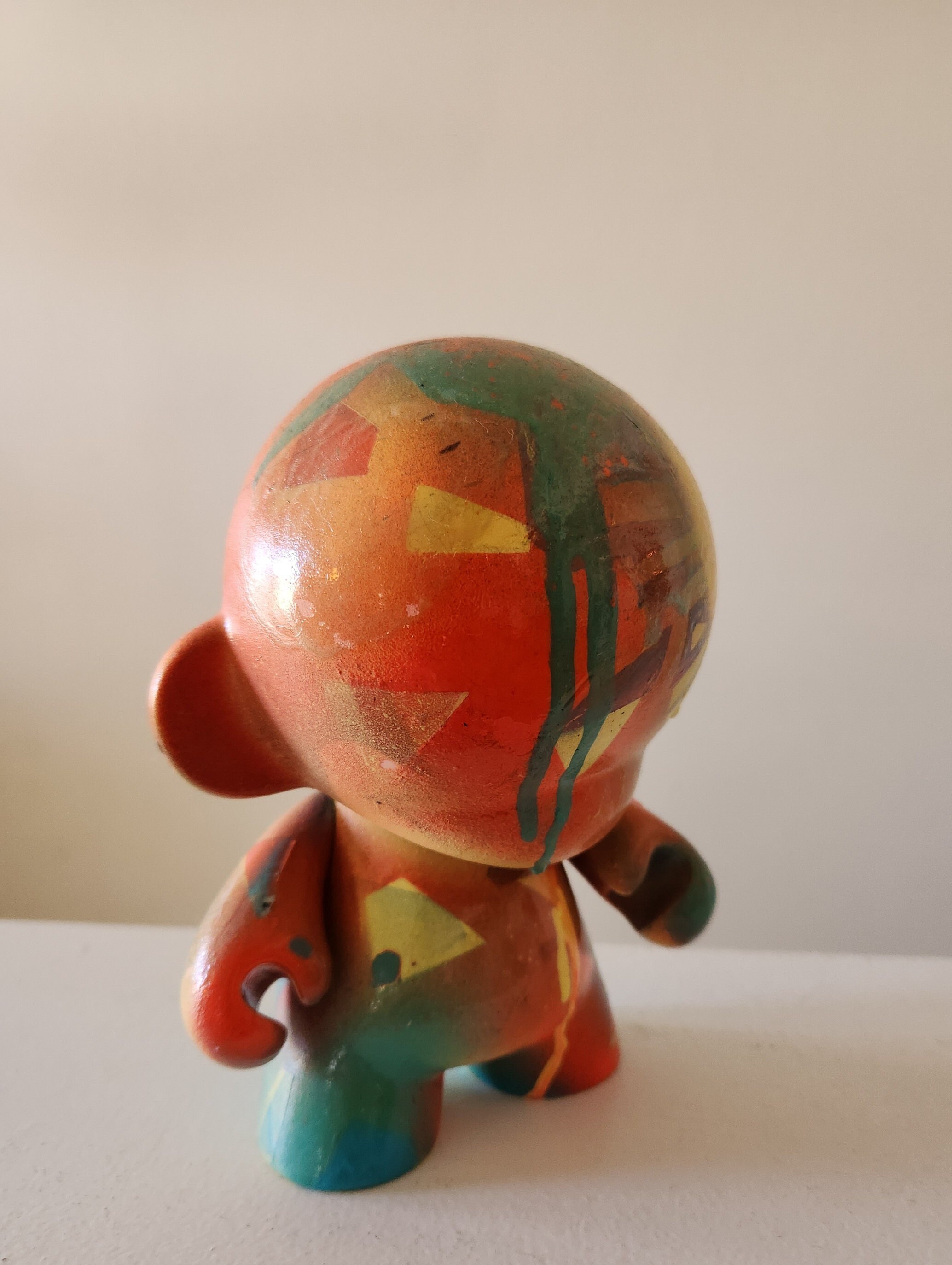 80's Neon Drip KIDROBOT 7 Inch Custom Munny, Kidrobot Dunny, Custom ...