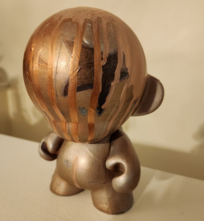 7 Inch Custom Gold Drip Kidrobot Munny, Kidrobot Dunny, Custom Kidrobot ...