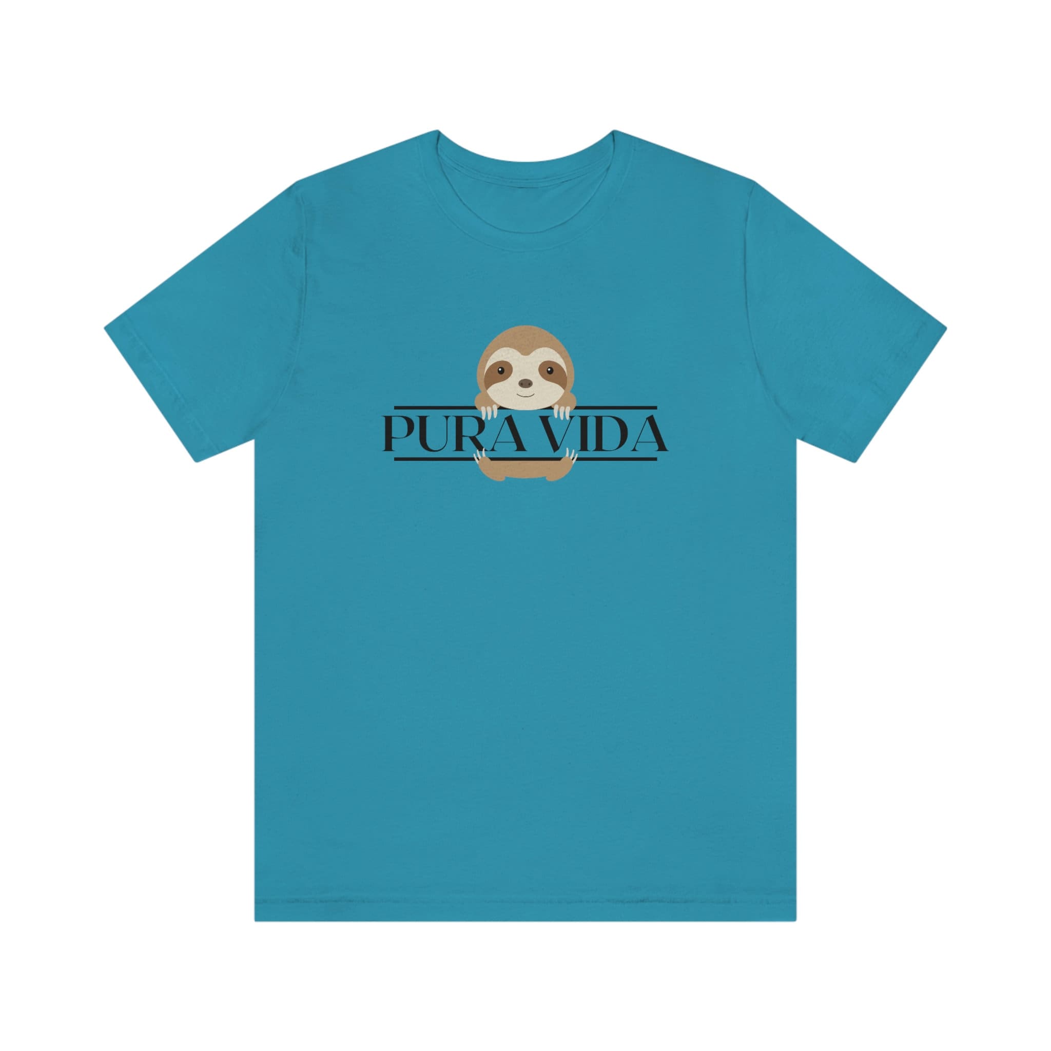 PURA VIDA SLOTH Tshirt-pure Life, Costa Rica, Sloth, Tropical, Sloth ...