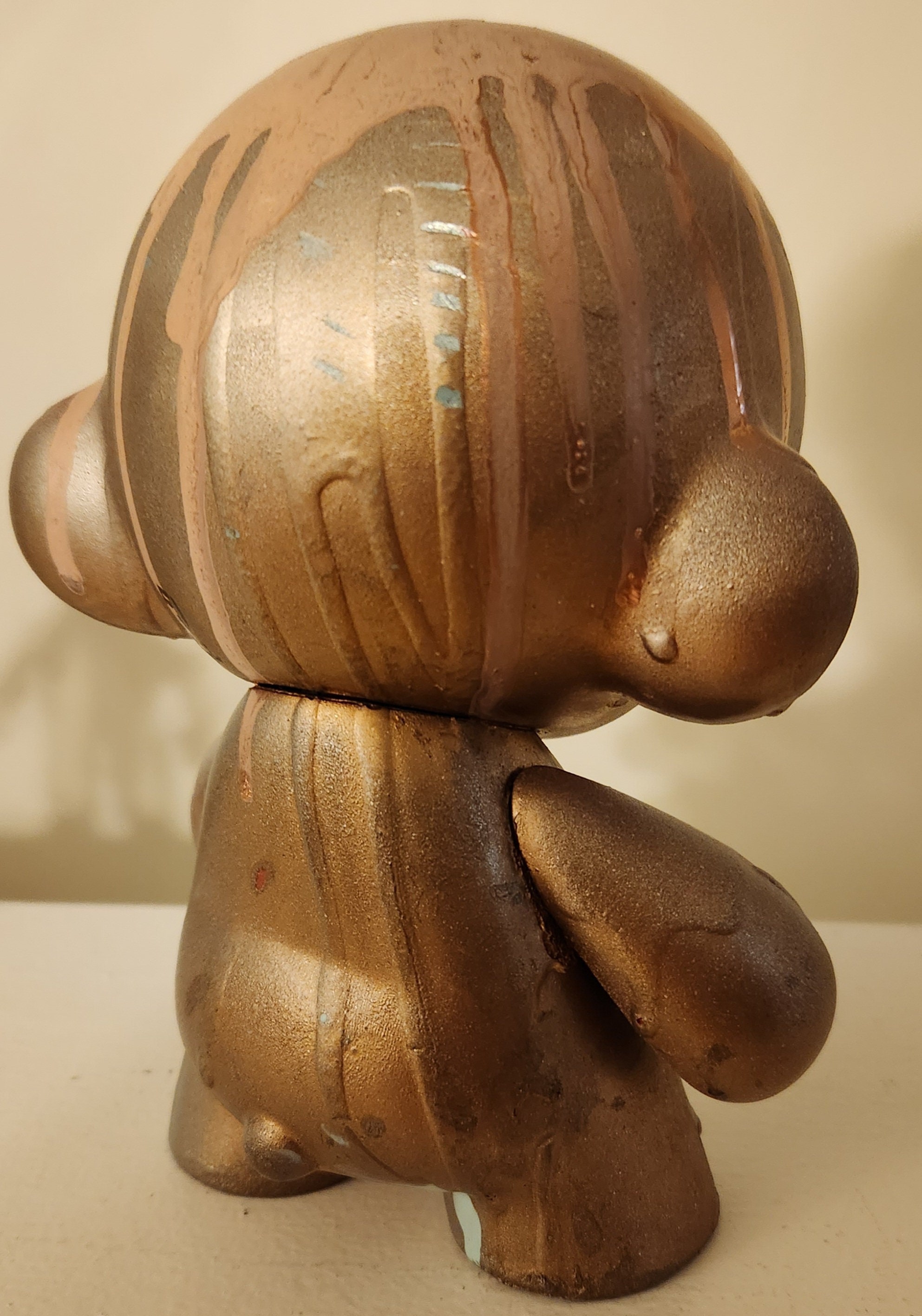 7 Inch Custom Gold Drip Kidrobot Munny, Kidrobot Dunny, Custom Kidrobot ...