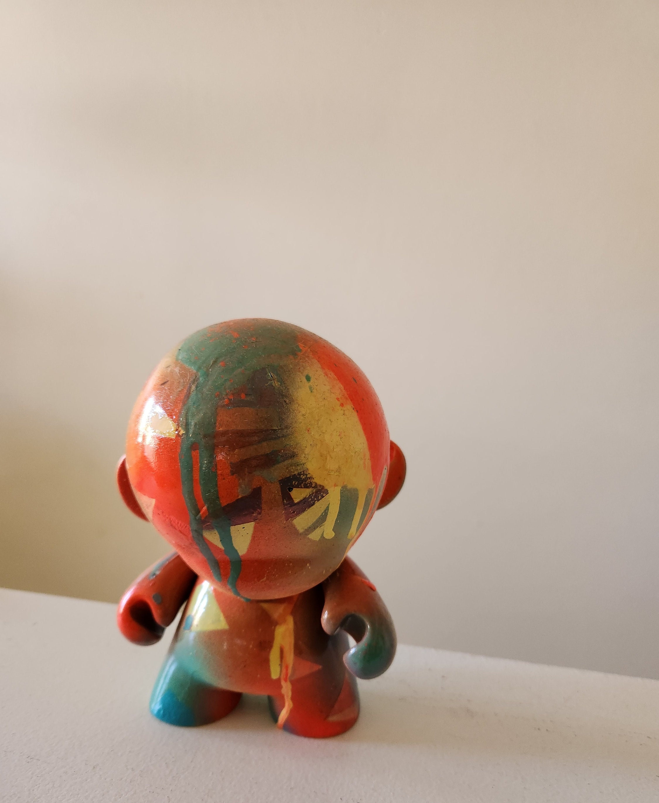 80's Neon Drip KIDROBOT 7 Inch Custom Munny, Kidrobot Dunny, Custom ...