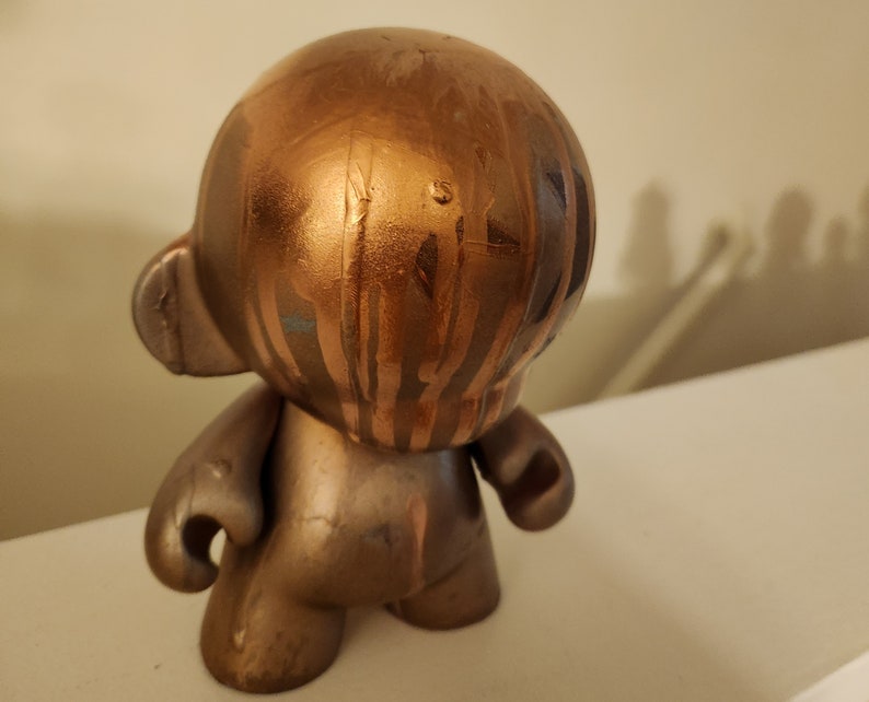 7 Inch Custom Gold Drip Kidrobot Munny, Kidrobot Dunny, Custom Kidrobot ...