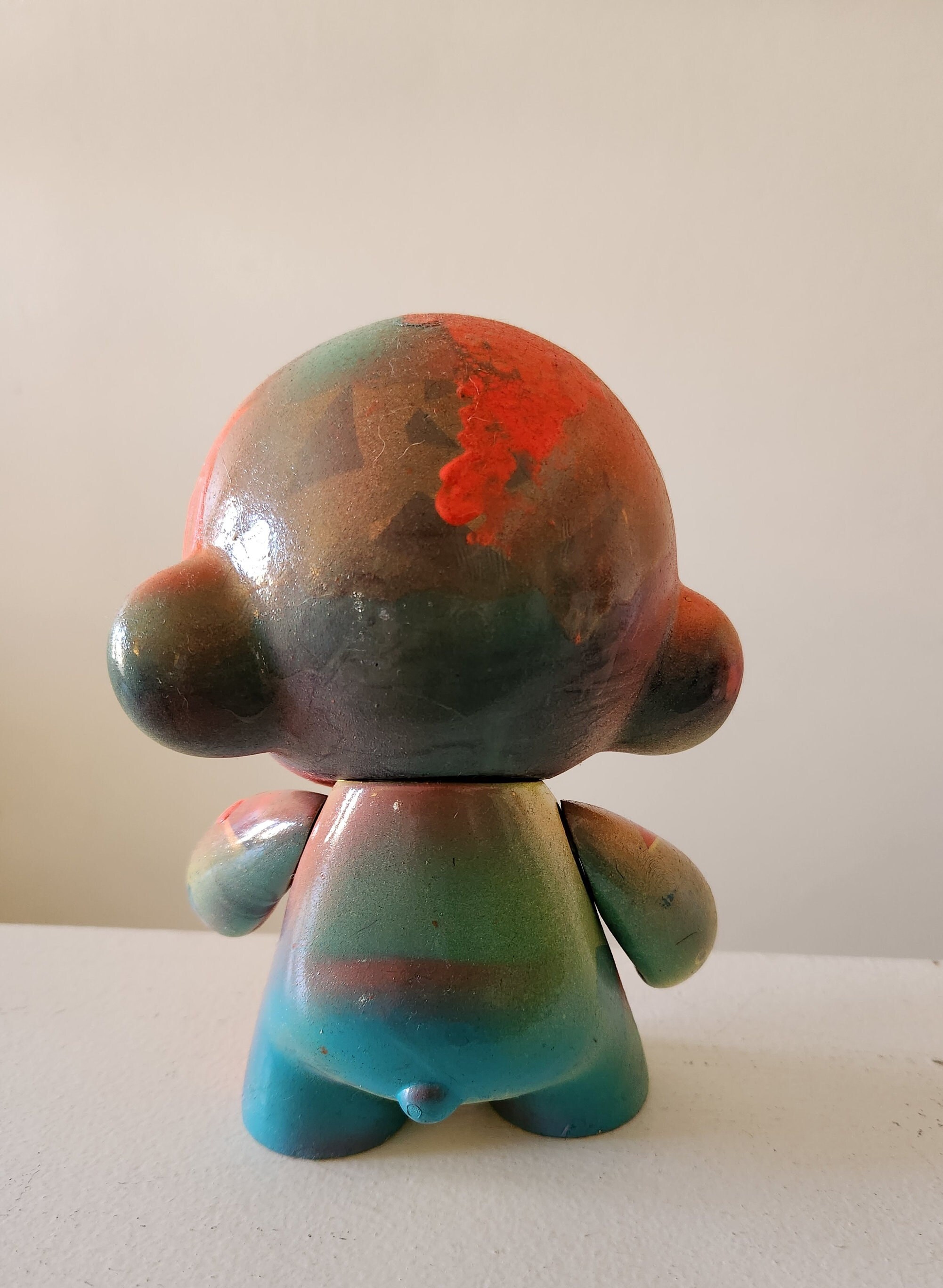 80's Neon Drip KIDROBOT 7 Inch Custom Munny, Kidrobot Dunny, Custom ...