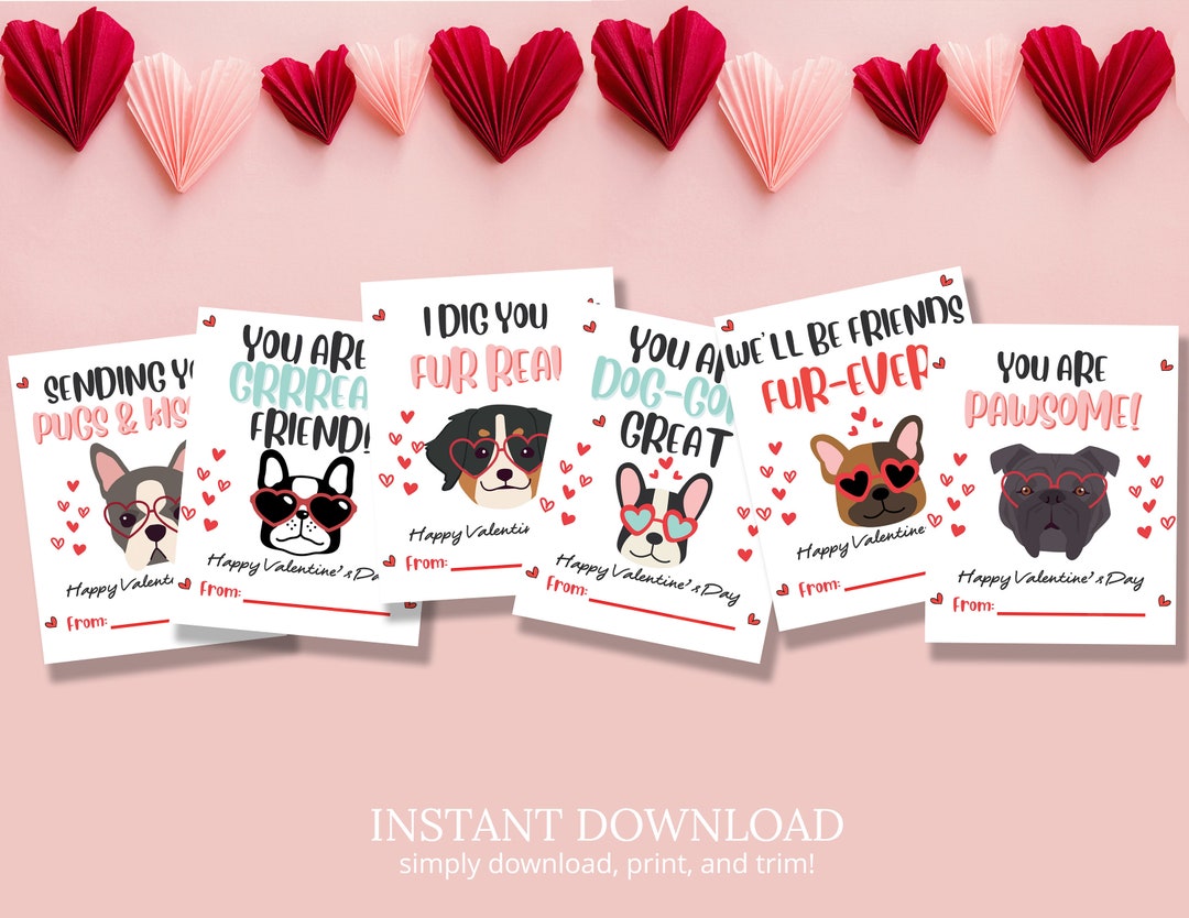 Printable Pun Valentine's Day Cards, Classroom Valentine's Day Cards ...