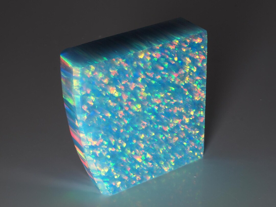 Synthetic Opal - 70.98 G, Synthetic Opal (impregnated) for Crushed Opal ...