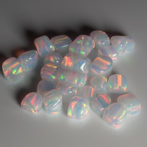 Heat Resistant Synthetic Opal, 24 Gilson-like Opals resin Free, High ...