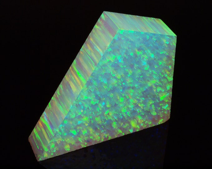 Synthetic Opal (impregnated) - 65.87 G, ~ 60 X 50 X 14 Mm - Lapidary ...
