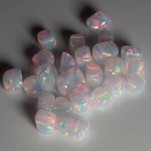 Heat Resistant Synthetic Opal, 24 Gilson-like Opals resin Free, High ...