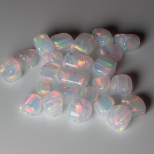 Heat Resistant Synthetic Opal, 24 Gilson-like Opals resin Free, High ...