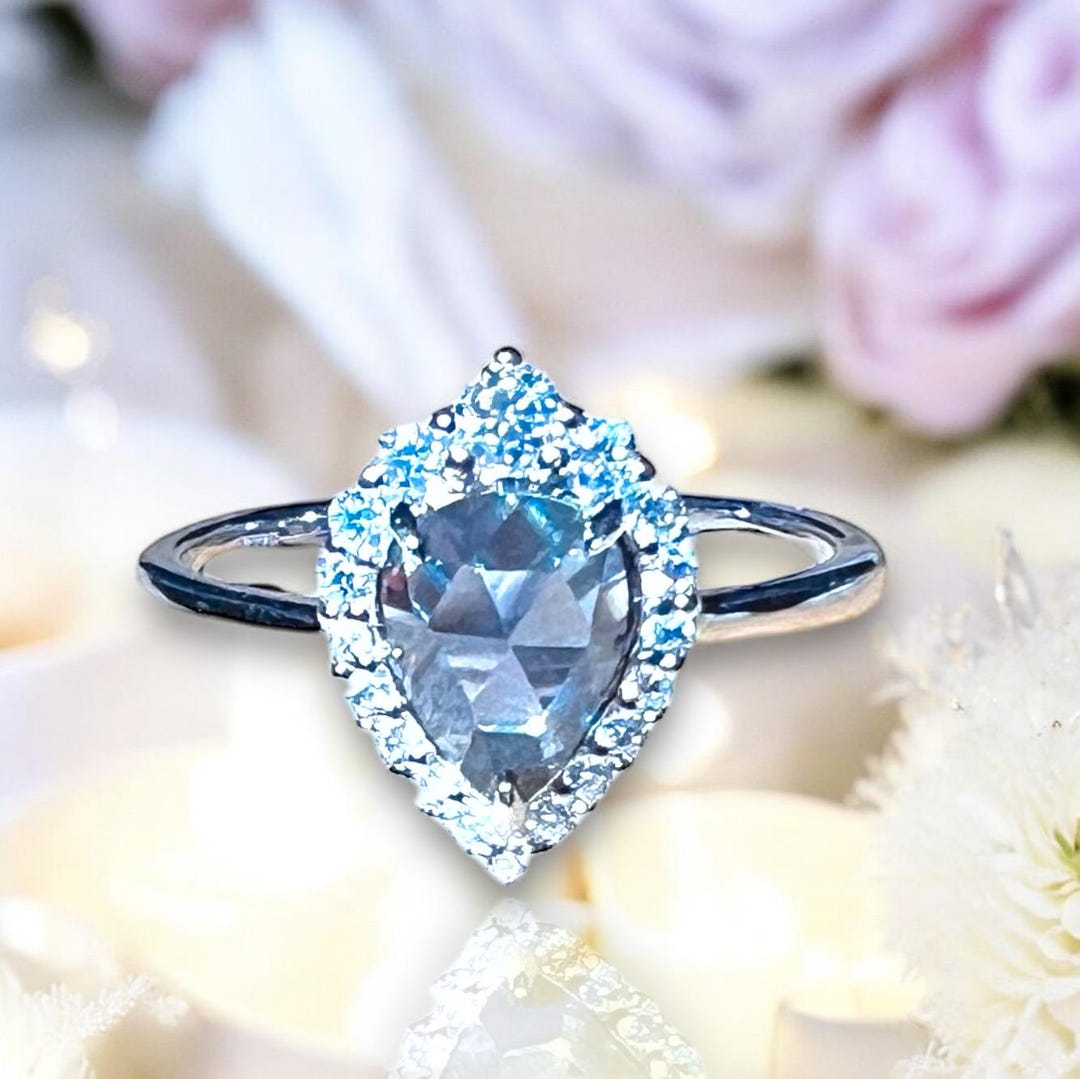 Gorgeous Color Change Rose Cut Alexandrite Ring Handcrafted in Sterling ...