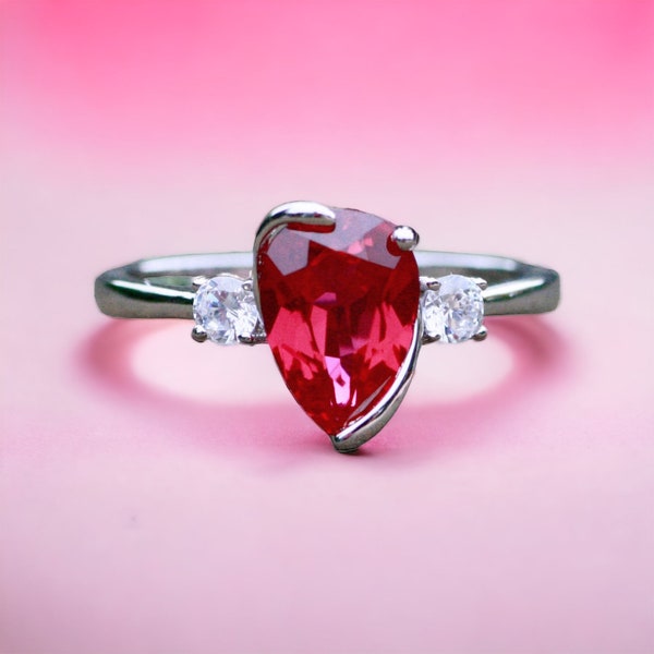 Ruby 40th Anniversary Ring - Etsy
