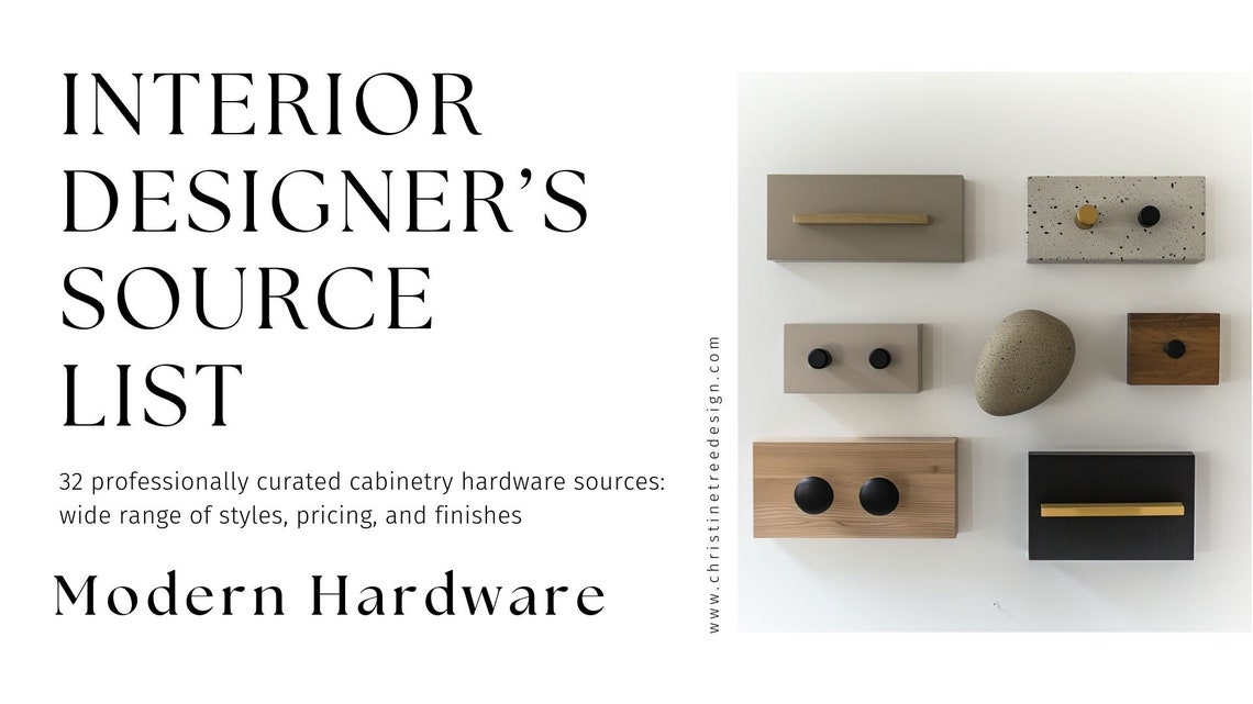 Interior Designer's Source List-modern Cabinet Hardware - Etsy