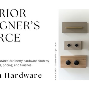 Interior Designer's Source List-modern Cabinet Hardware - Etsy